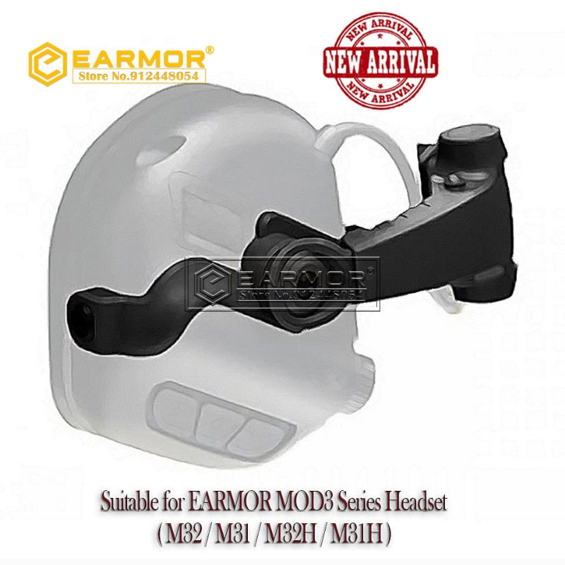 EARMOR M16C Headset Rail Mount Bracket ARC Rail Adapter for M31 / M32 ...